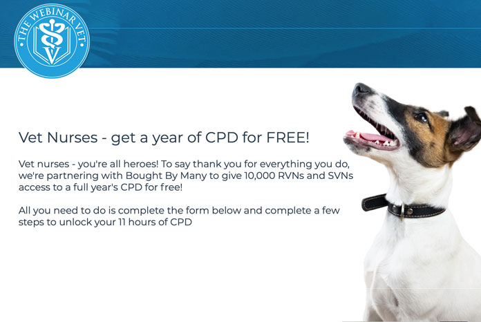One year's free CPD for all veterinary nurses and student nurses ...